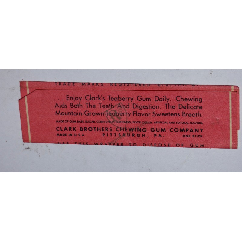 Chewing-gum CLARKS TEABERRY - US ARMY WW2