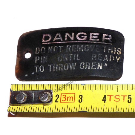 Tag de transport grenade GB WW2