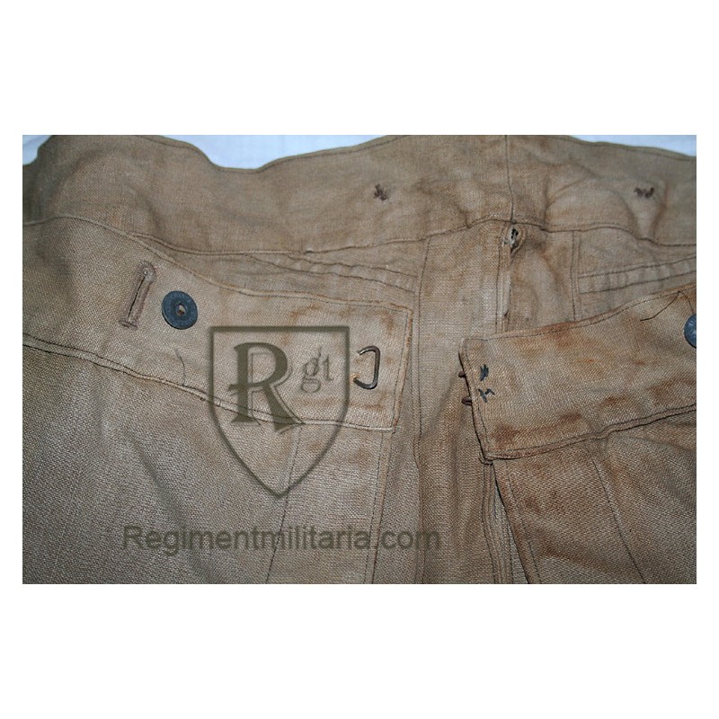 Tank crew light brown overall.