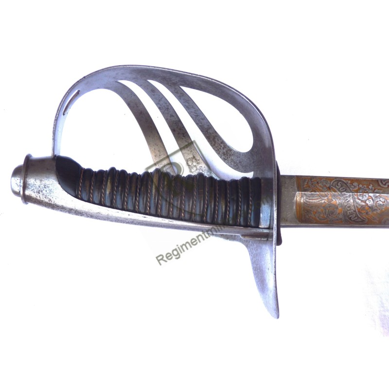 Engraved Cavalry officer's Italian Saber