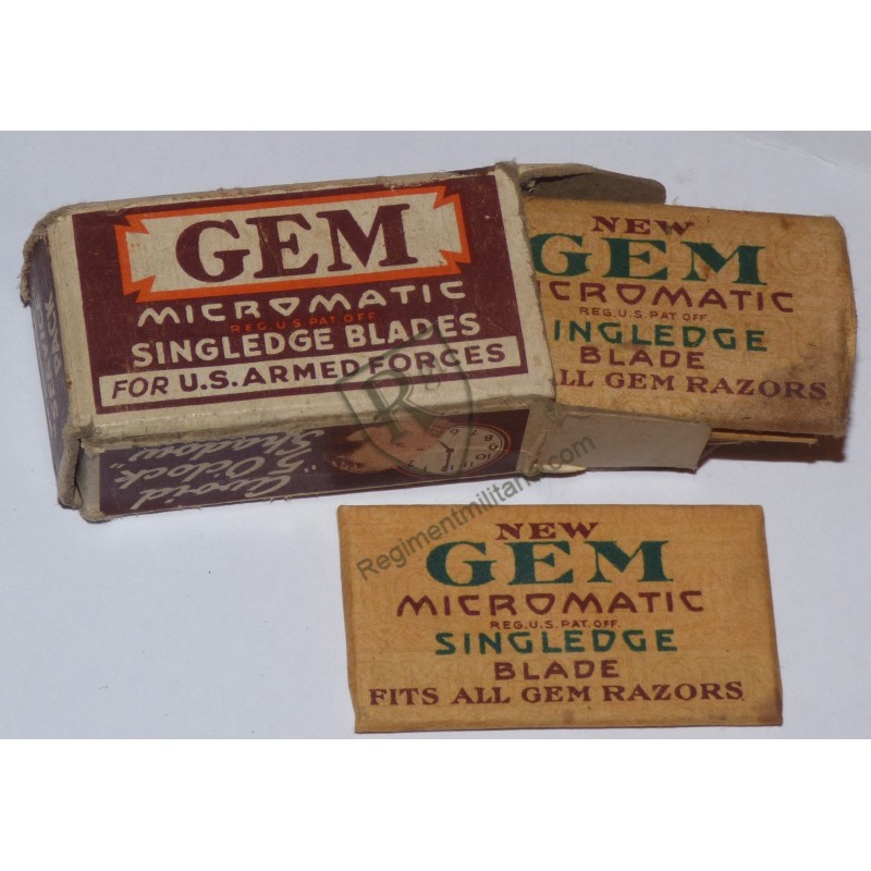 Razor blade GEM single edge for US Armed Forces