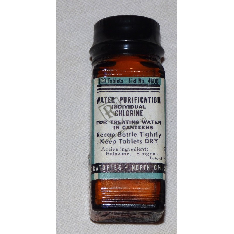 CHLORINE Water Purification Tablets - US ARMY Viet Nam